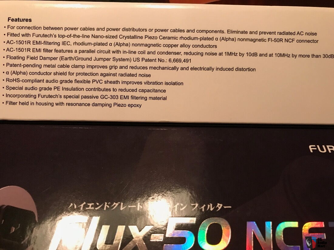 Furutech Flux 50 NCF in line filter Photo #1747999 - US Audio Mart