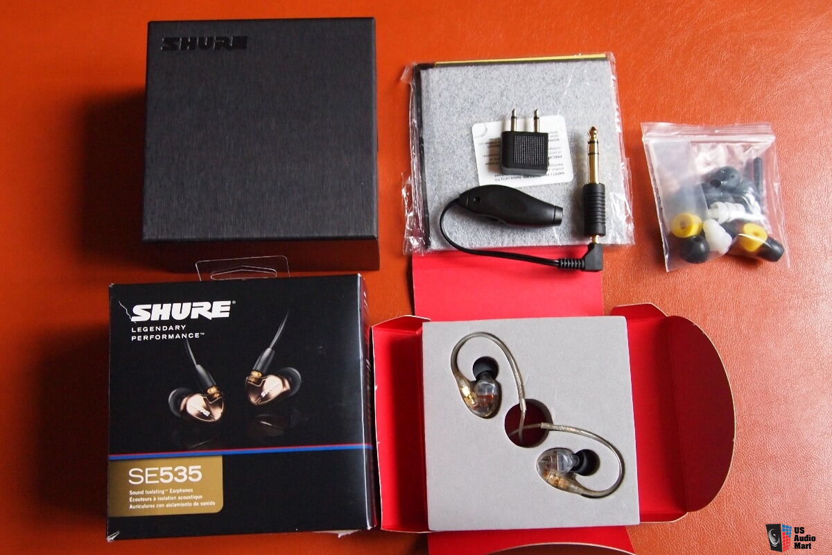 Shure SE-535 Sound Isolating Earphones Color: CLEAR For Sale - US Audio ...