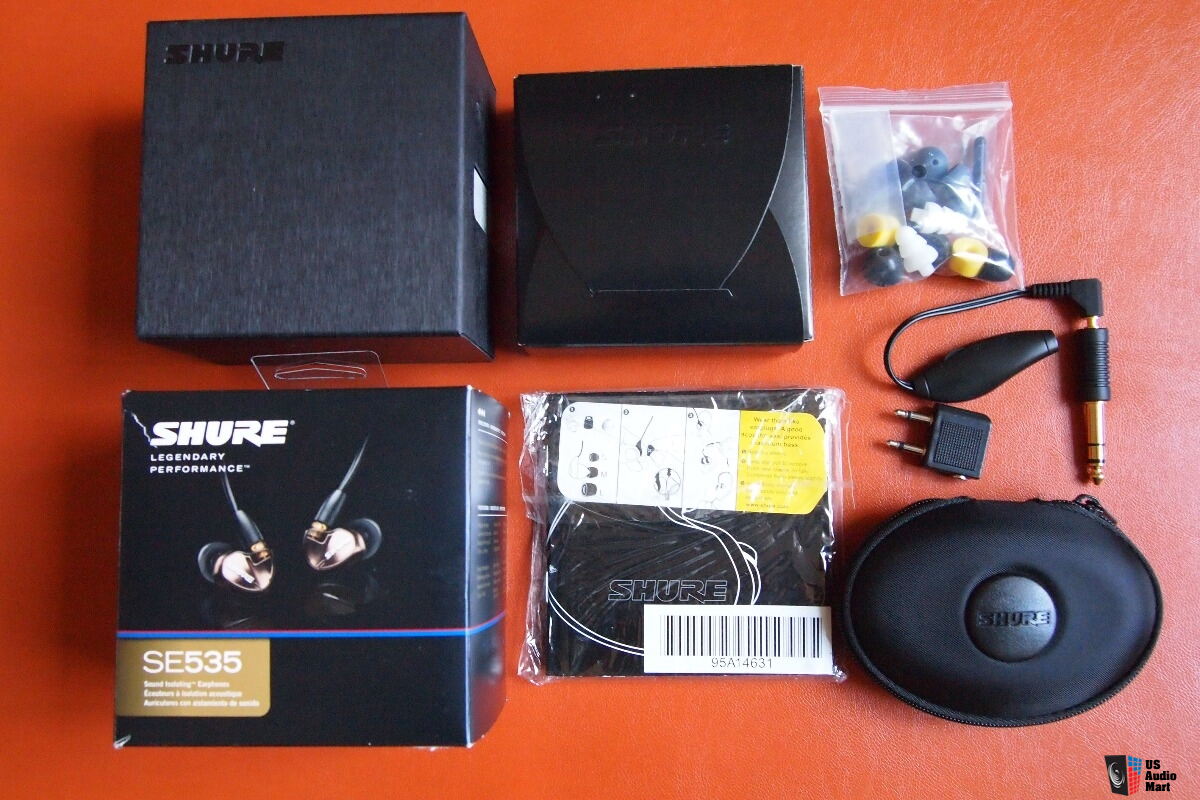 Shure SE-535 Sound Isolating Earphones Color: CLEAR Photo #1750904 - UK ...
