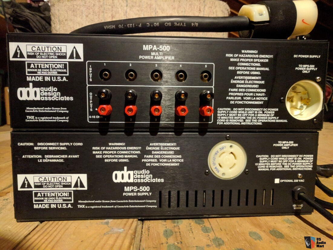 Audio Design Associates MPA-500 Amplifier & MPS-50 Power supply Photo ...