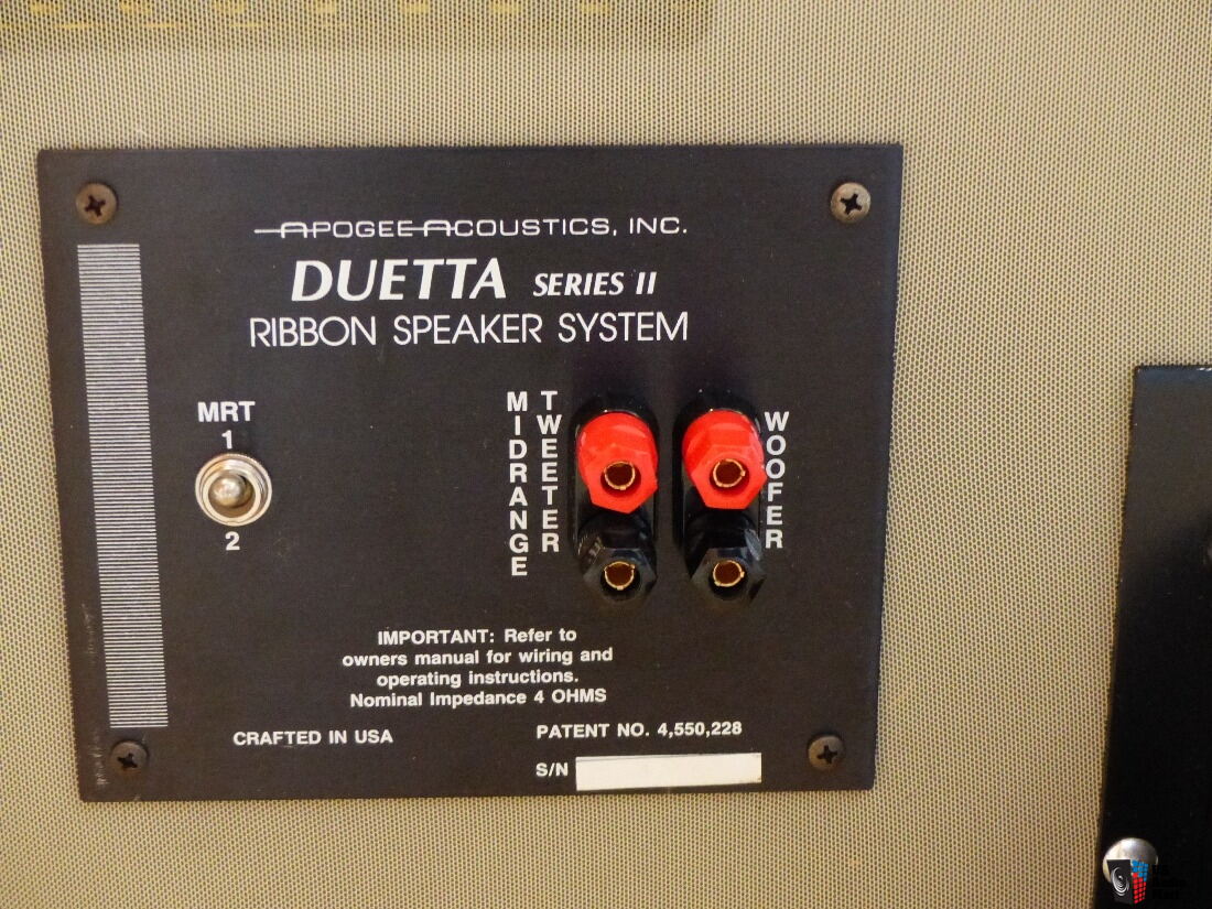 Apogee Duetta II Ribbon Loudspeakers Photo #1770689 - US Audio Mart