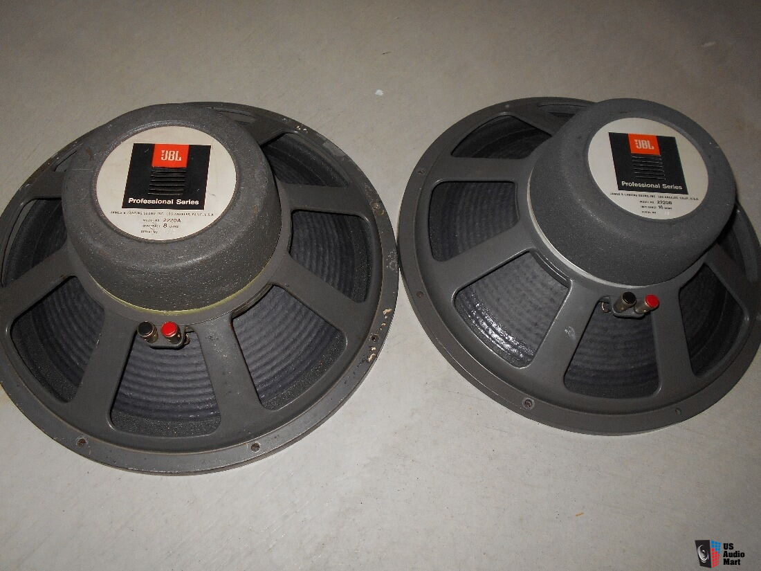 2 JBL 2220A and 2220B 15 IN. ALNICO Speakers Photo #1794538 - Canuck ...