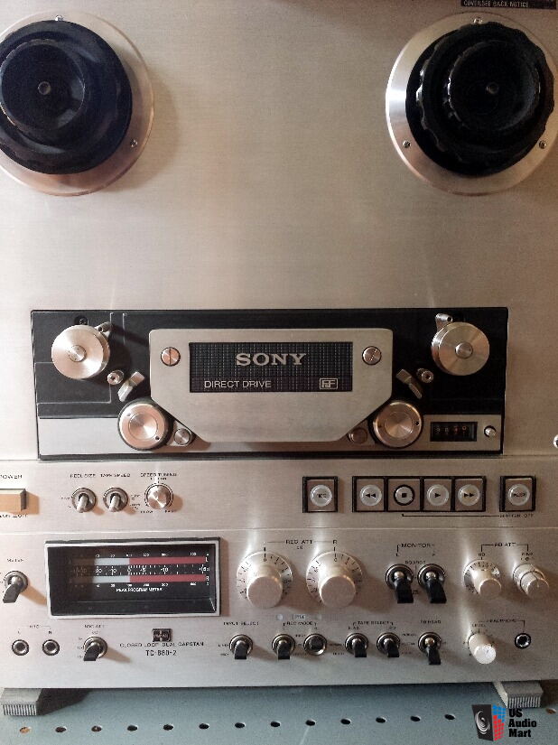 SONY TC-880-2 Reel to Reel Open reel Tape Deck RARE Japan + NAB HUBS ...