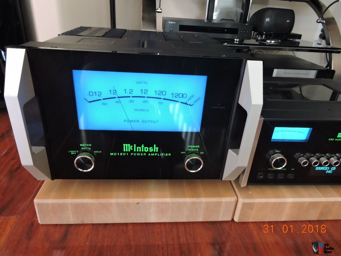 Mcintosh MC-1201 1200 watts mono block with new style Handles and LED ...