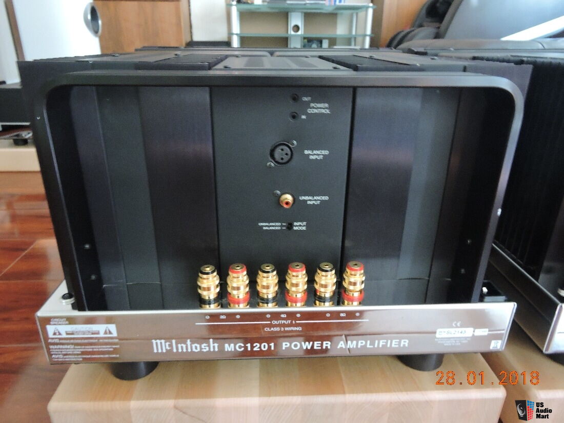 Mcintosh MC-1201 1200 watts mono block with new style Handles and LED ...