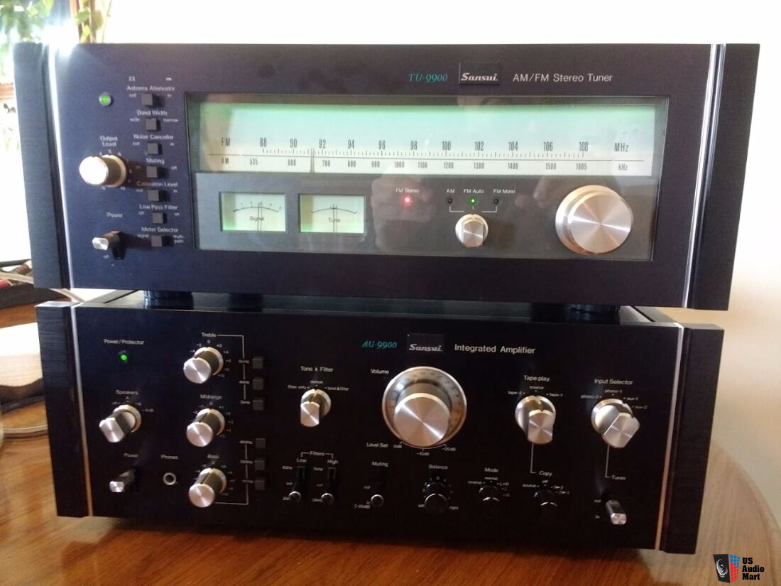 Sansui AU-9900 Integrated Amplifier with matching TU-9900 Tuner Photo ...