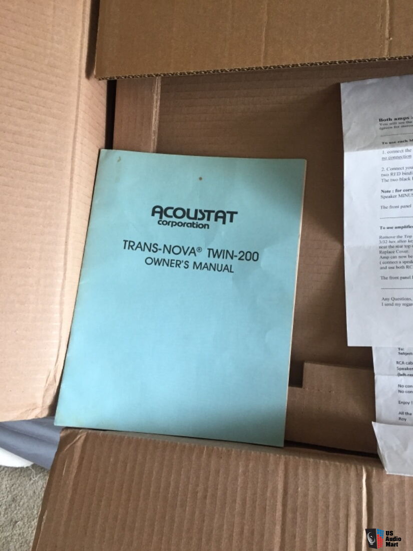 Acoustat TNT 200 modded by Roy Esposito Photo #1853971 - US Audio Mart