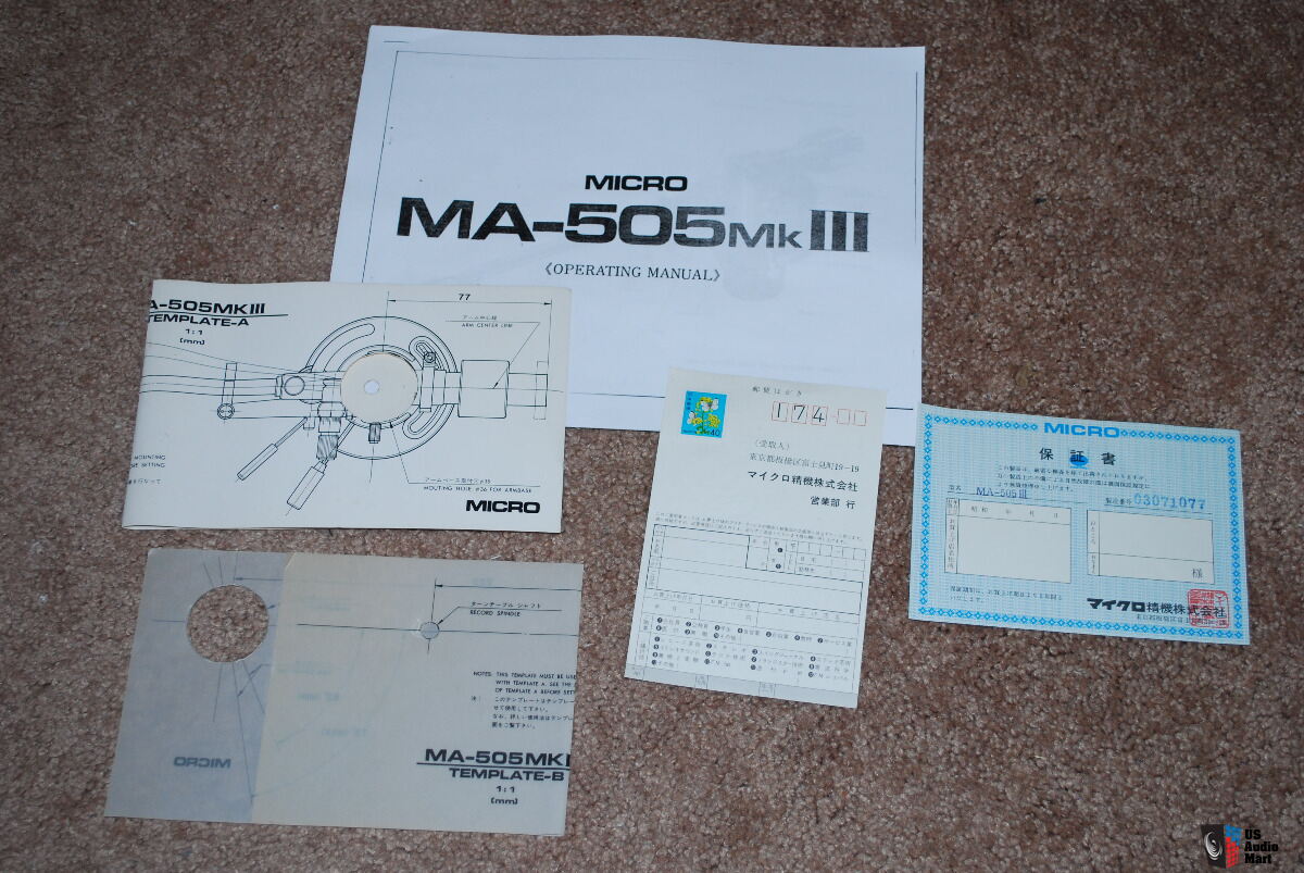 Micro Seiki MA-505 MkIII tonearm, complete Photo #1857975 - UK Audio Mart