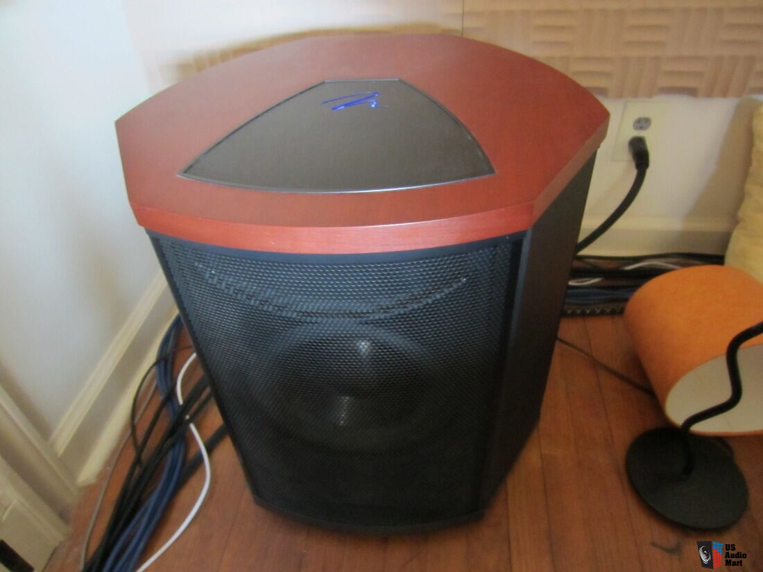 Martin Logan CLX Art Speakers and Pair of Descent i Subwoofers with CLX ...