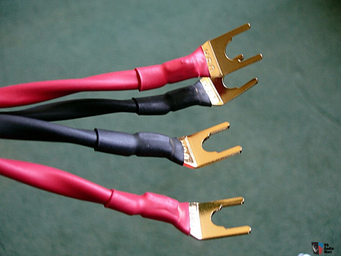 Signal Cable Ultra Speaker Cables 8 foot Single Wire Pairs Spades and ...