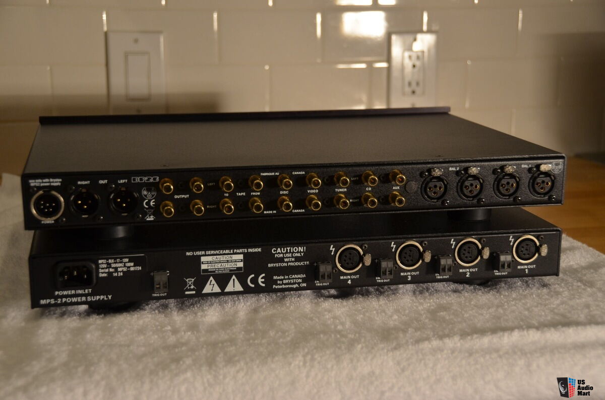 Bryston BP26 / MPS-2 Two-chassis Preamp with BR2 Remote & 16 Years ...