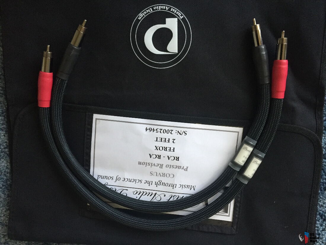 Purist Audio Design Corvus Praesto Revision RCA-RCA in 2 Foot Length ...