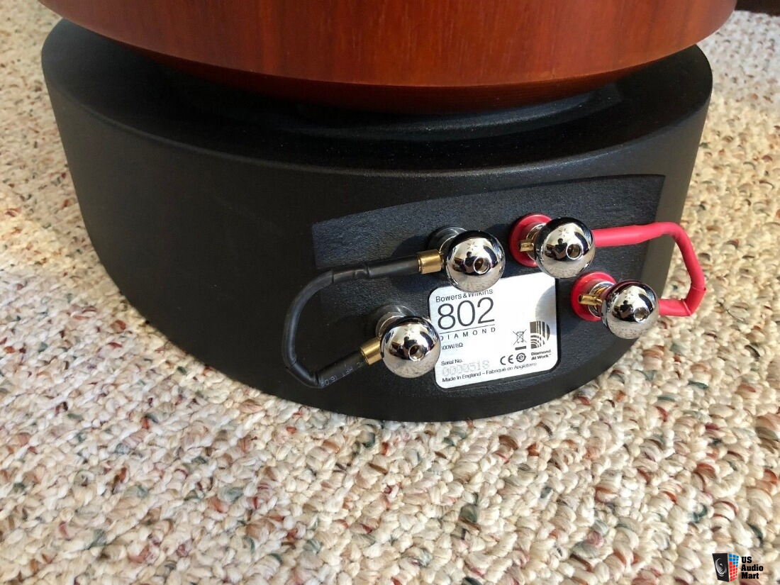 MINT - LIKE NEW * B&W 802D2 Diamond Rosenut Finish - Speakers Pair ...