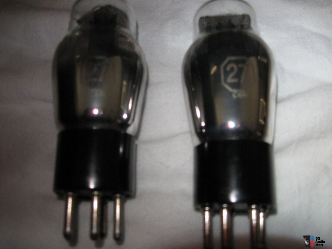 Sets of #27 Triode TUBES--- Matched Pair---Sylvania ---Matched Quad ...