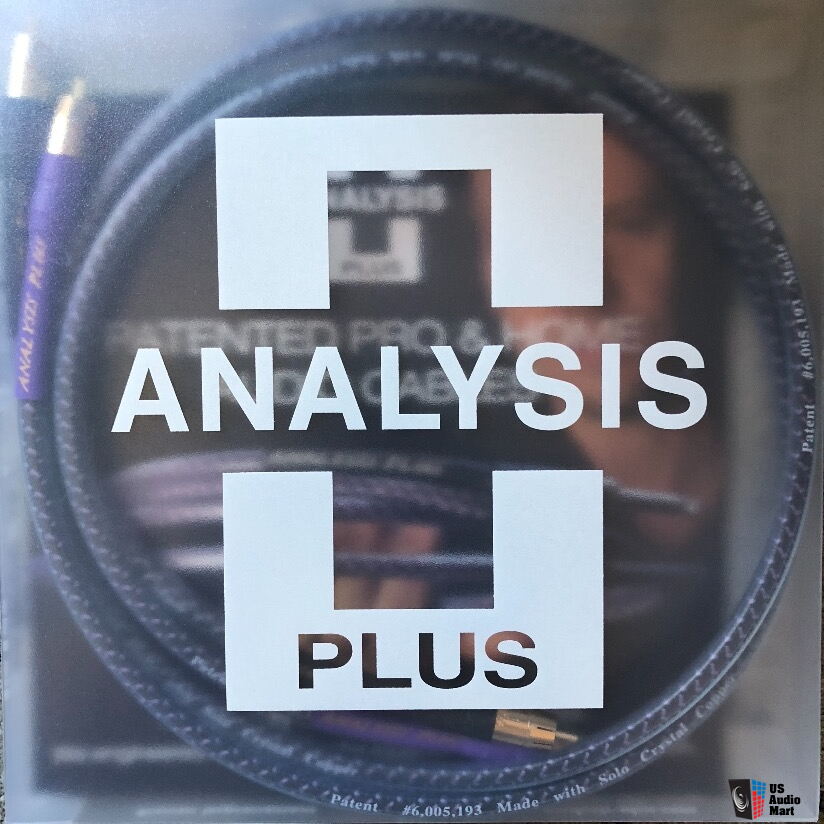 Analysis Plus Solo Crystal Oval Interconnect Cables, 1 Meter RCA to RCA ...