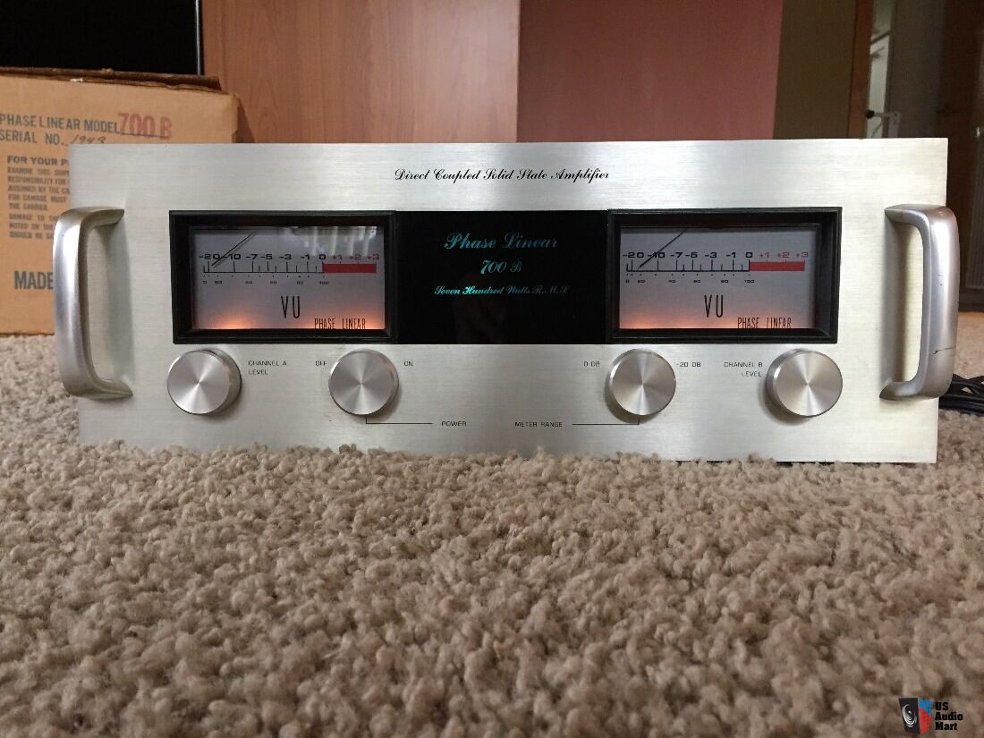 Vintage Phase Linear 700 B w/ walnut cabinet Photo #1952593 - UK Audio Mart