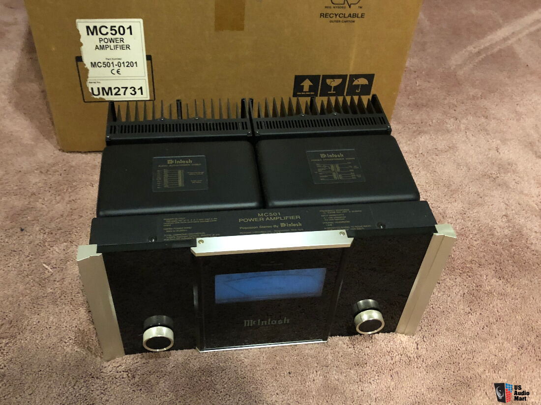 1 pair of McIntosh MC-501 Mono Power Amplifiers in orig Mac bozes Photo ...