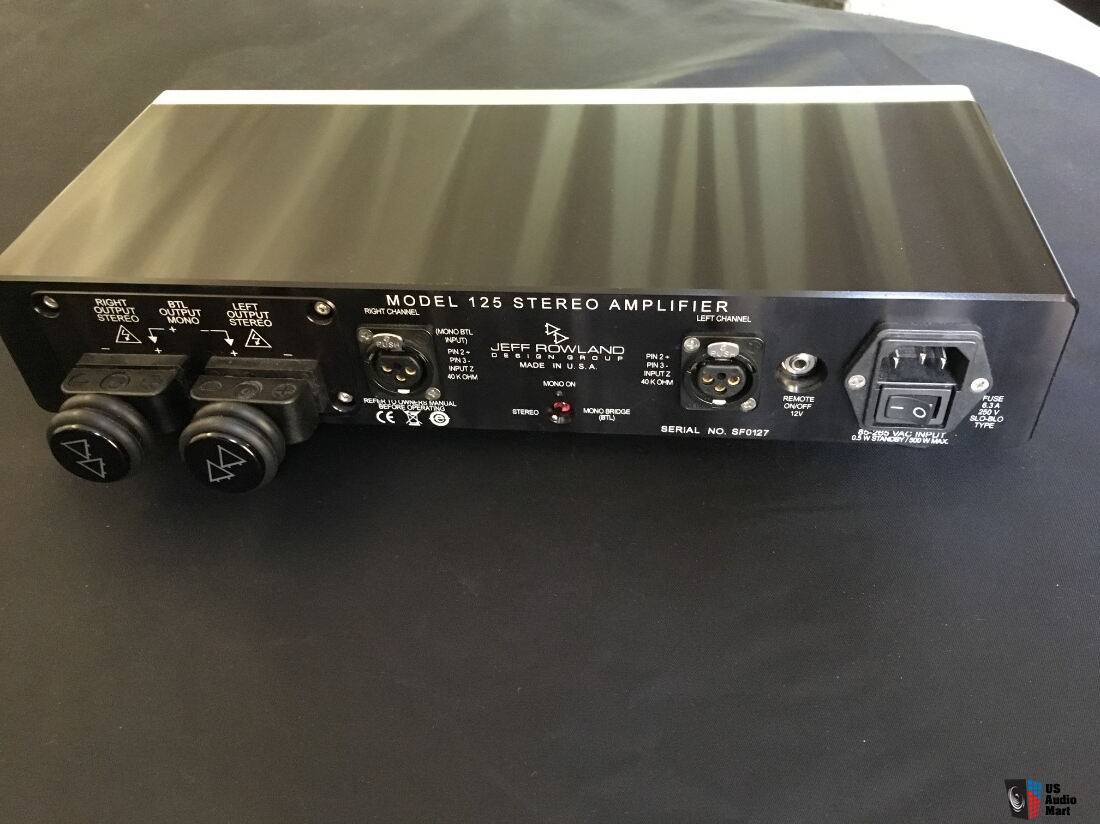 Jeff Rowland 125 Stereo Power Amp Photo #1969325 - US Audio Mart