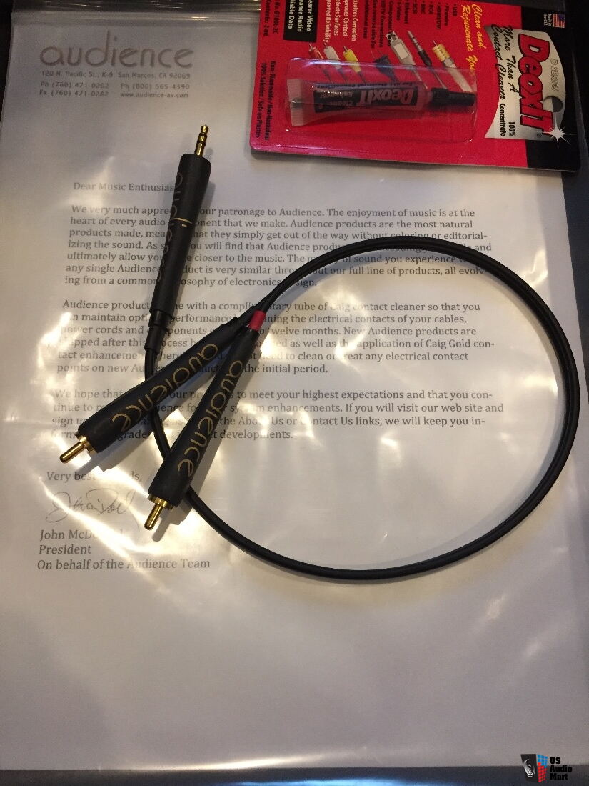 Audience Conductor Stereo Mini to RCA - .5 meter For Sale - US Audio Mart