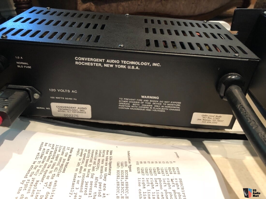 Legendary Convergent audio technology Sl/1 preamp with phono and two ...
