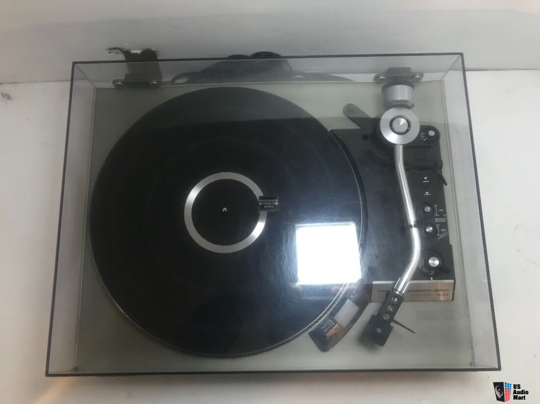 Technics SL-23 belt drive turntable with new belt and Shure M75ECS cart ...