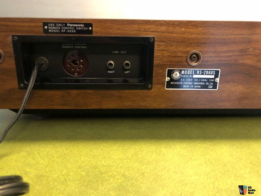 Panasonic RS-296US Automatic Reverse Cassette Changer -Very Rare Photo ...
