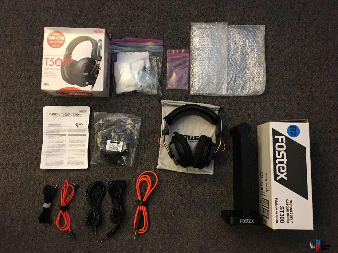 Fostex T50RP MK. III Headphones (Complete package and modified) Photo ...