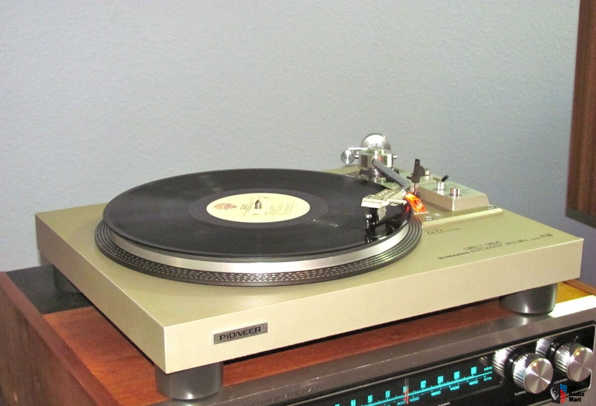 Vintage Pioneer PL-518 Auto-Return Direct Drive Turntable /w Stanton ...