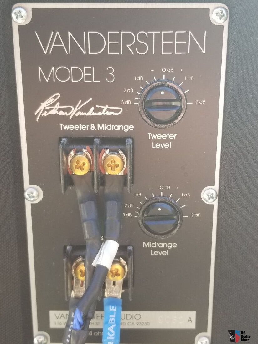 Vandersteen Model 3A Signature Black w/ Kimber cables Photo #2059150 ...