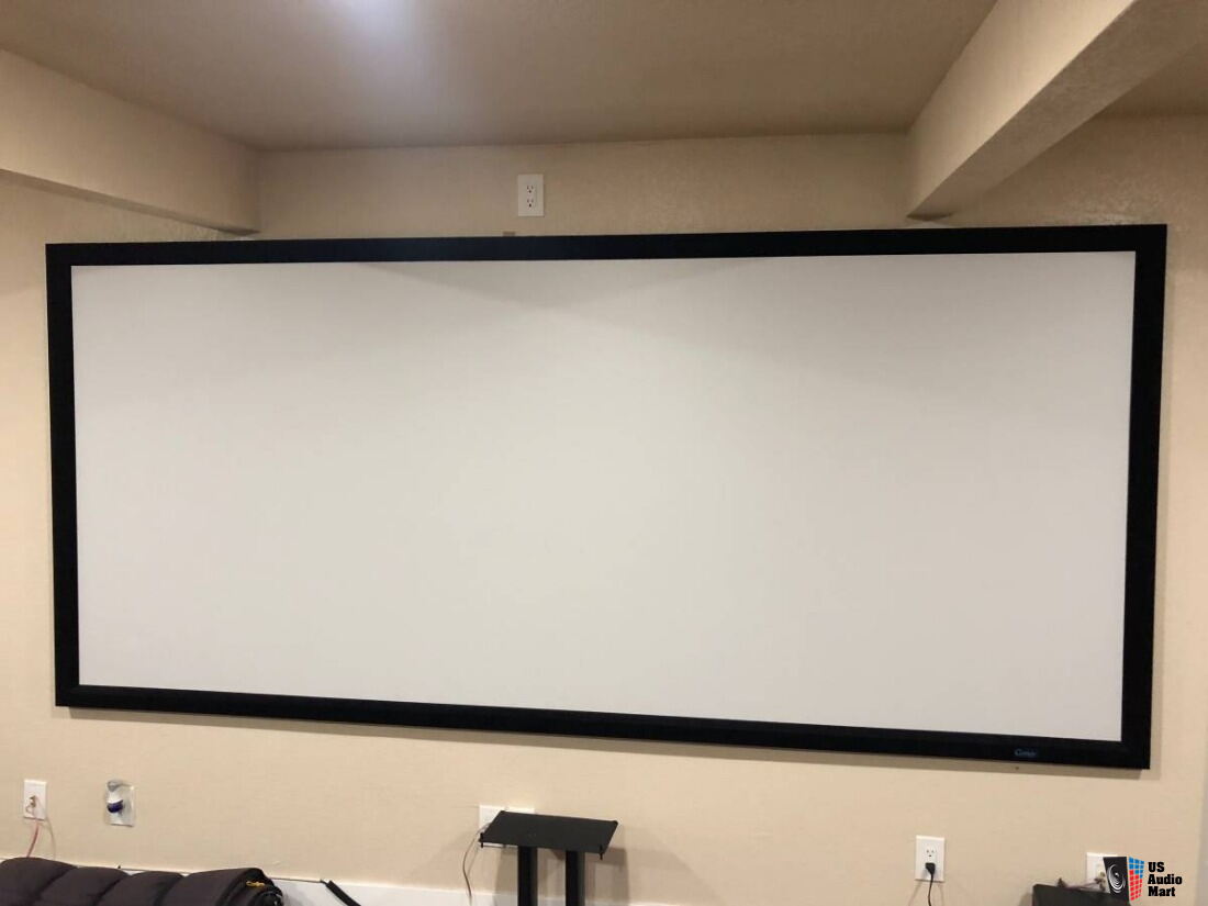 Stewart Filmscreen Cima Neve 133" 2.35:1 Fixed theater movie screen ...