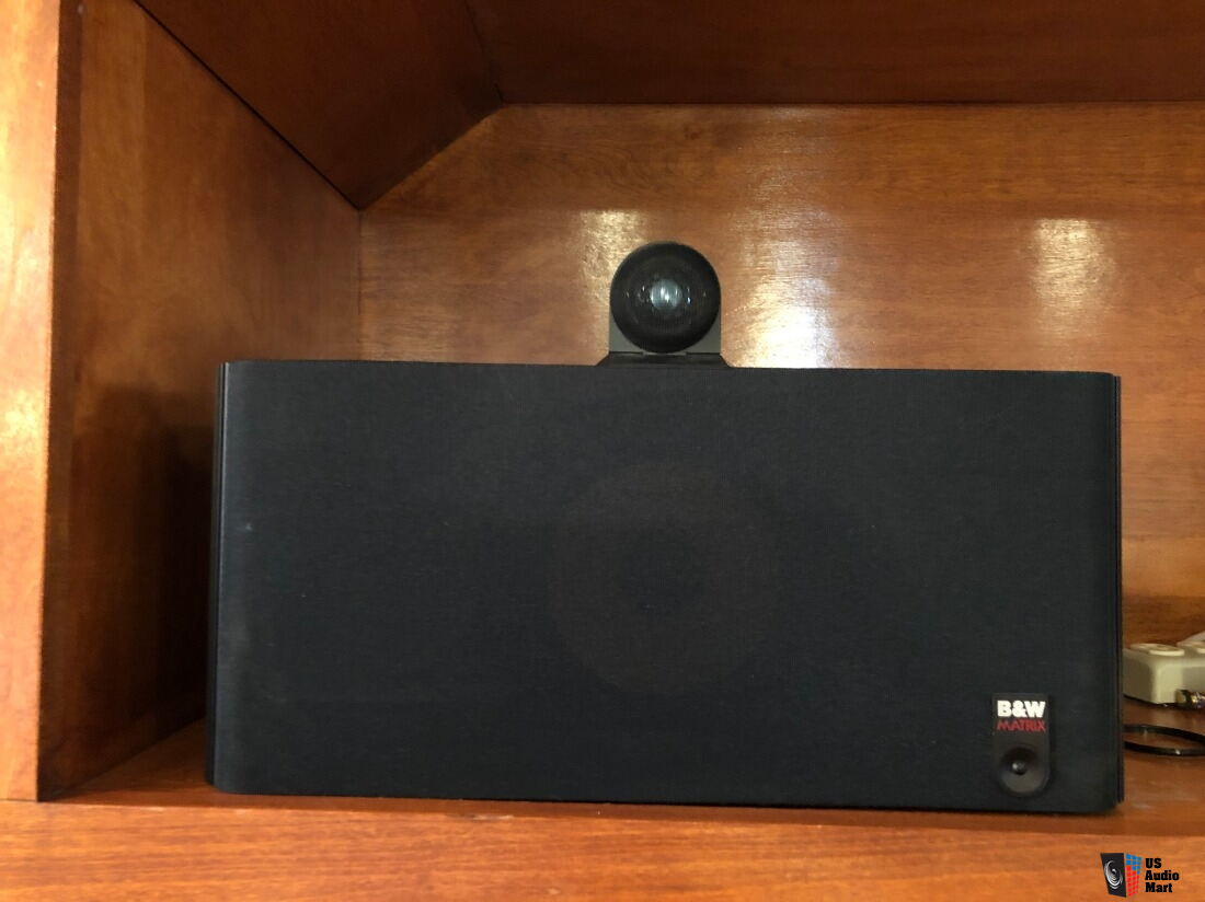 B&W HTM matrix center channel speaker with my speaker cable and ...