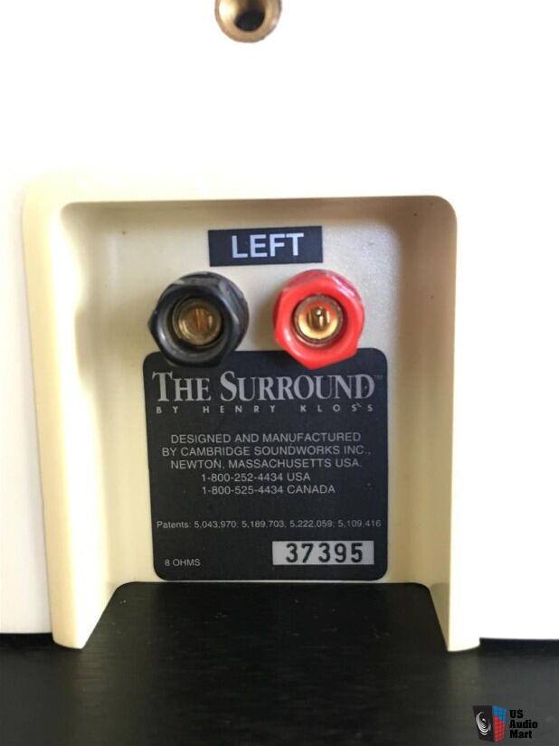 Cambridge Soundworks "The Surround" dipole surround speakers Photo ...