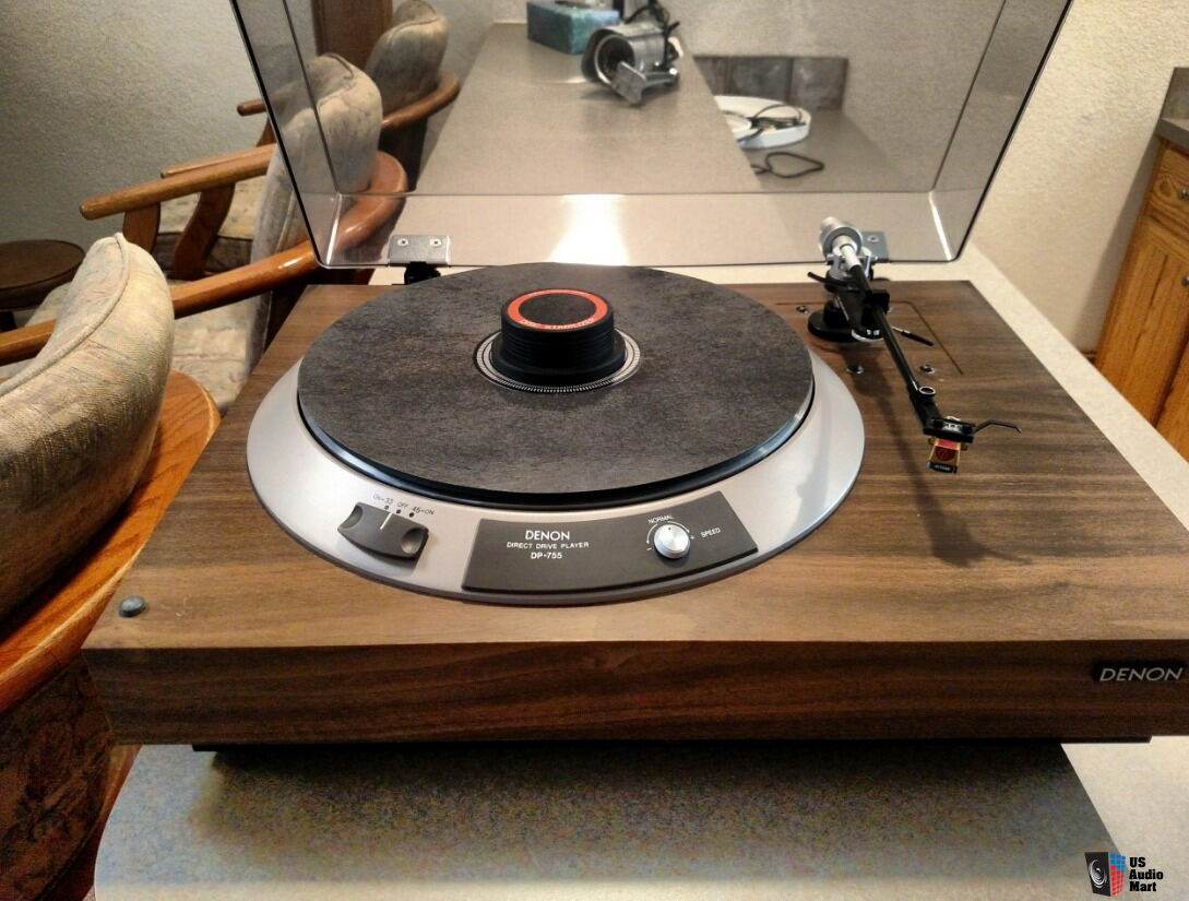 Denon DP-755 Direct Drive turntable, with ADC LMF-2 tone arm Photo ...