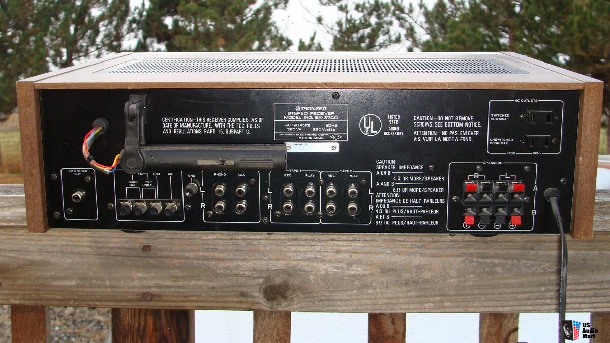 Very well kept Pioneer SX 3700 stereo receiver, blue Fluroscan ...