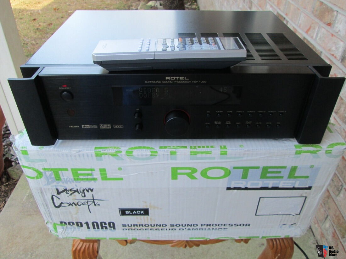 Rotel RSP-1069 Surround processor Black in box W/Remote near Mint Photo ...