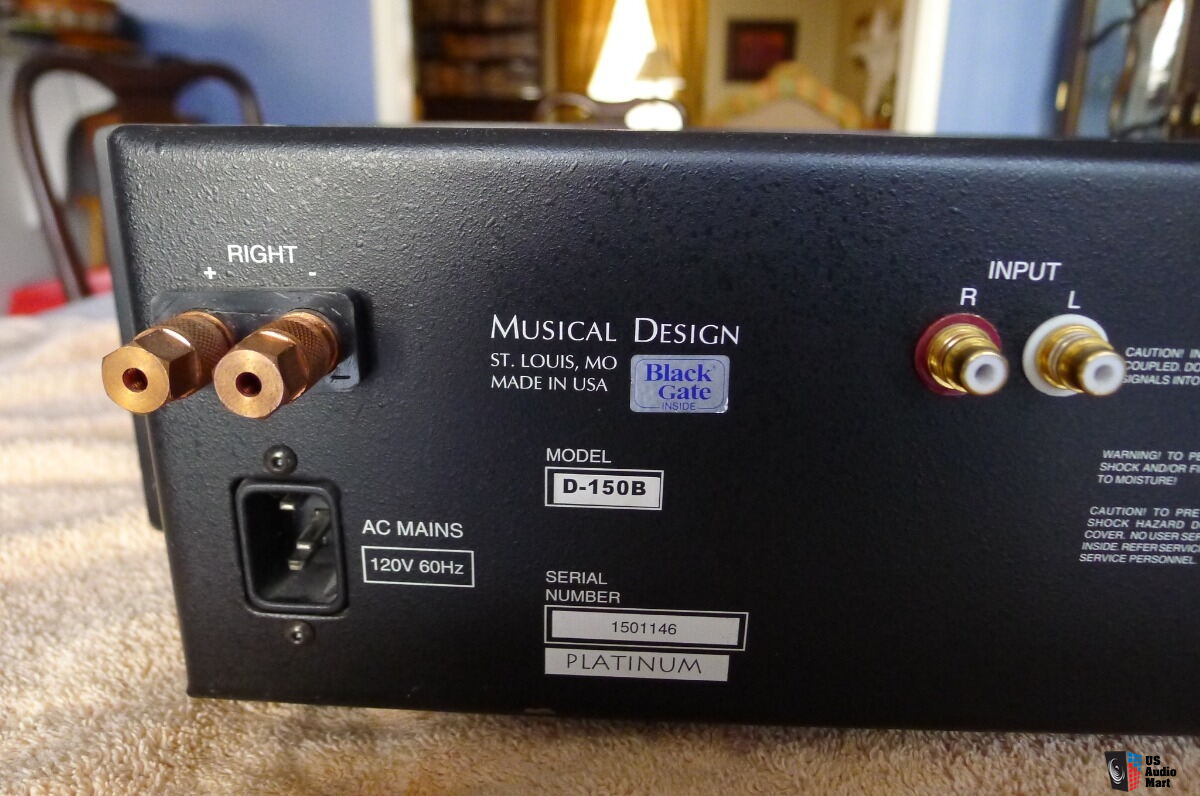 MUSICAL DESIGN D150 Platinum amplifier Photo #2101297 - US Audio Mart