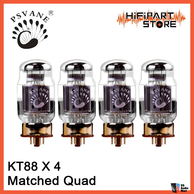 Psvane HiFi KT88 matched Quad warranty 12 months Tested via AT1000 ...
