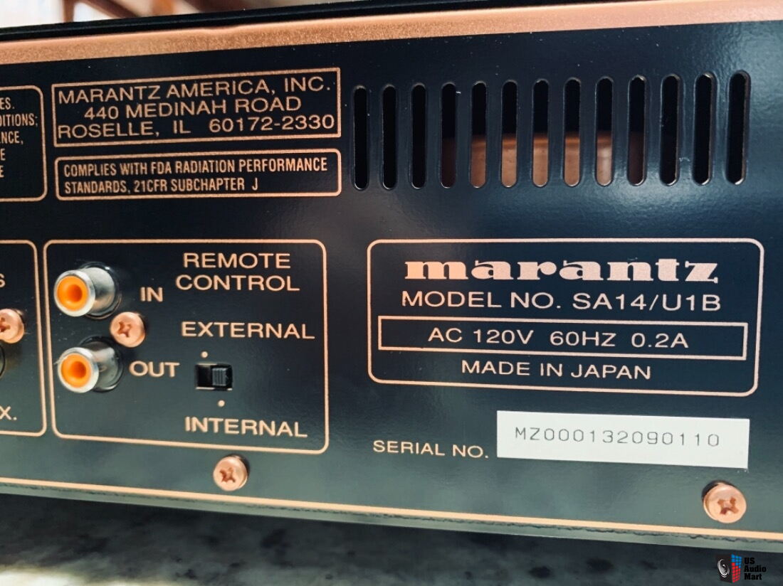 Marantz SA-14 SACD w/ Balanced XLR Outputs Photo #2115830 - US Audio Mart