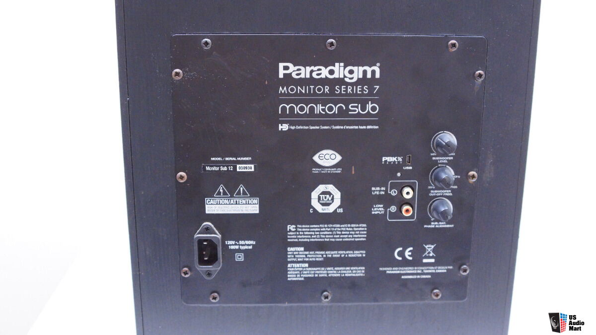 Paradigm Monitor Sub 12 Subwoofer Photo #2116138 - US Audio Mart