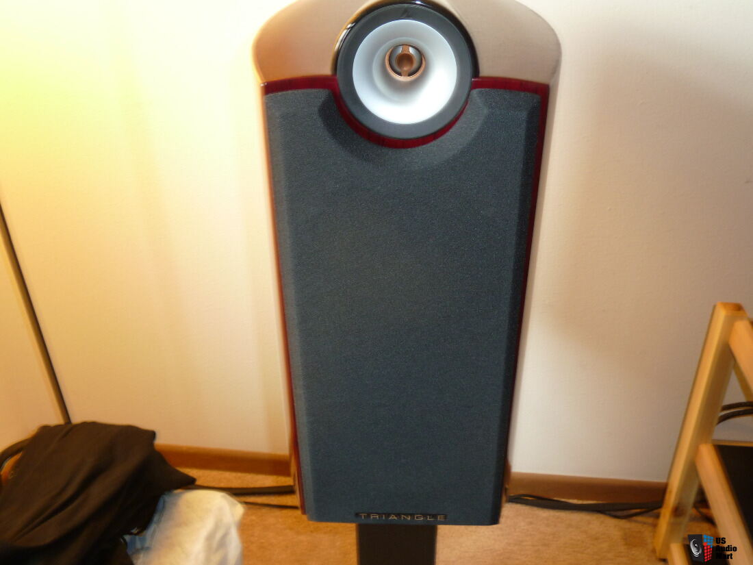 Triangle Signature Theta Loudspeakers in High Gloss Mahogany - Mint One ...