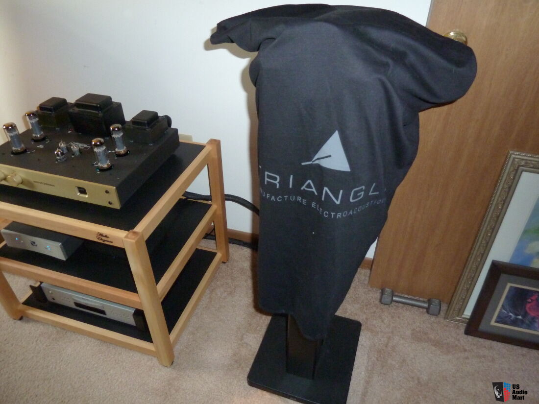 Triangle Signature Theta Loudspeakers in High Gloss Mahogany - Mint One ...