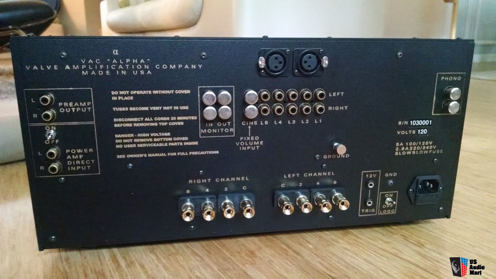 VAC - PHI ALPHA Tube Amplifier Photo #2128727 - UK Audio Mart