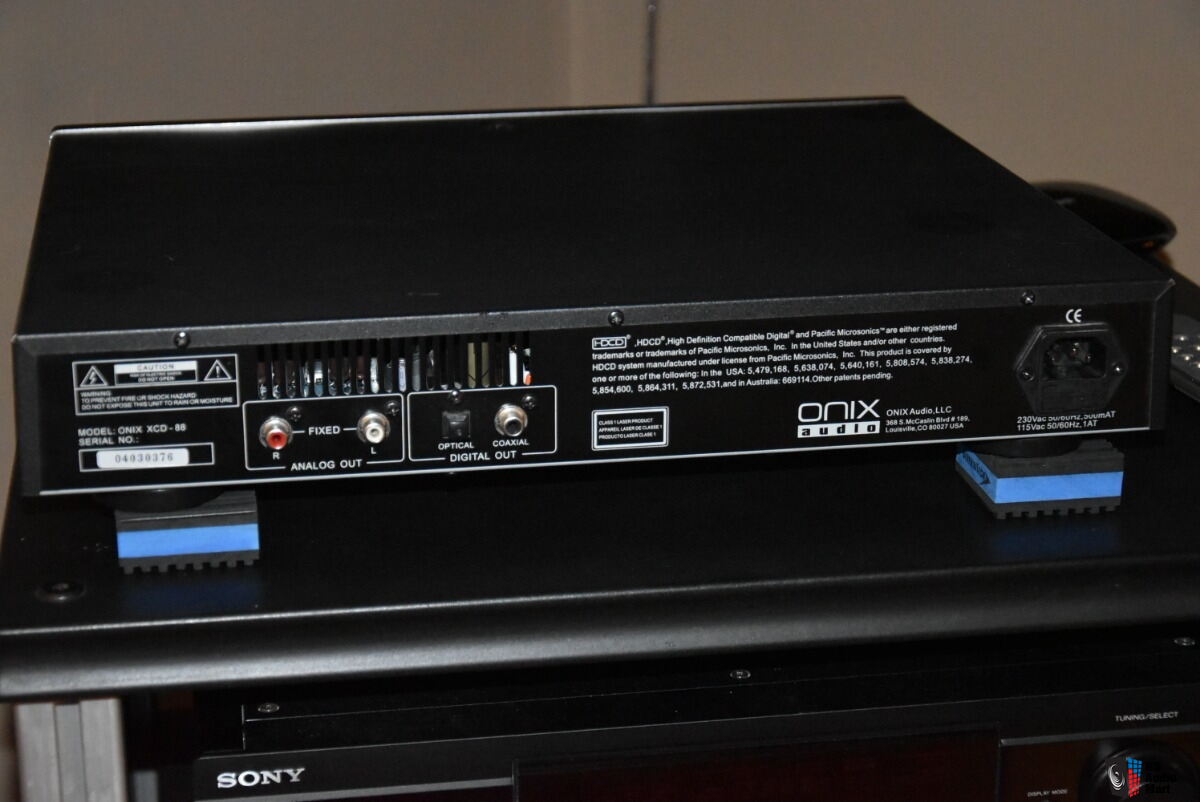 ONIX X-CD88 CD Player (HDCD) w/ Remote Photo #2166894 - US Audio Mart