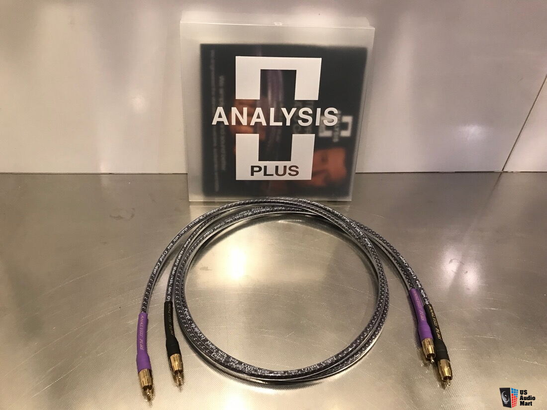 Analysis Plus Solo Crystal Oval RCA interconnects 1.5 meter For Sale ...
