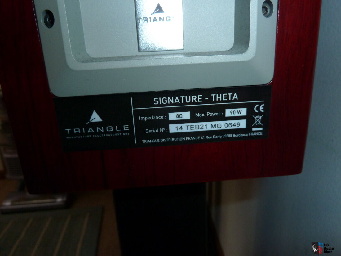 Triangle Signature Theta Loudspeakers (High Gloss Mahogany) - Excellent ...