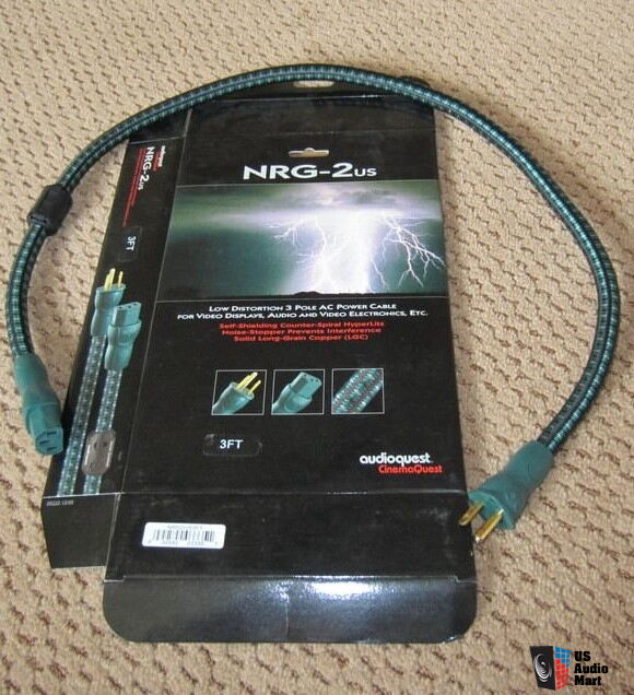Audioquest NRG 2 3ft power cord Photo #2195464 - US Audio Mart