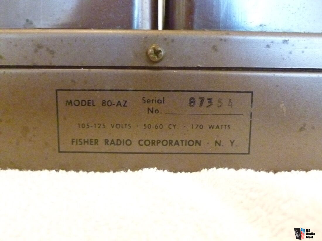 The Fisher 80-AZ Mono Tube Amp Excellent! Photo #2199979 - US Audio Mart