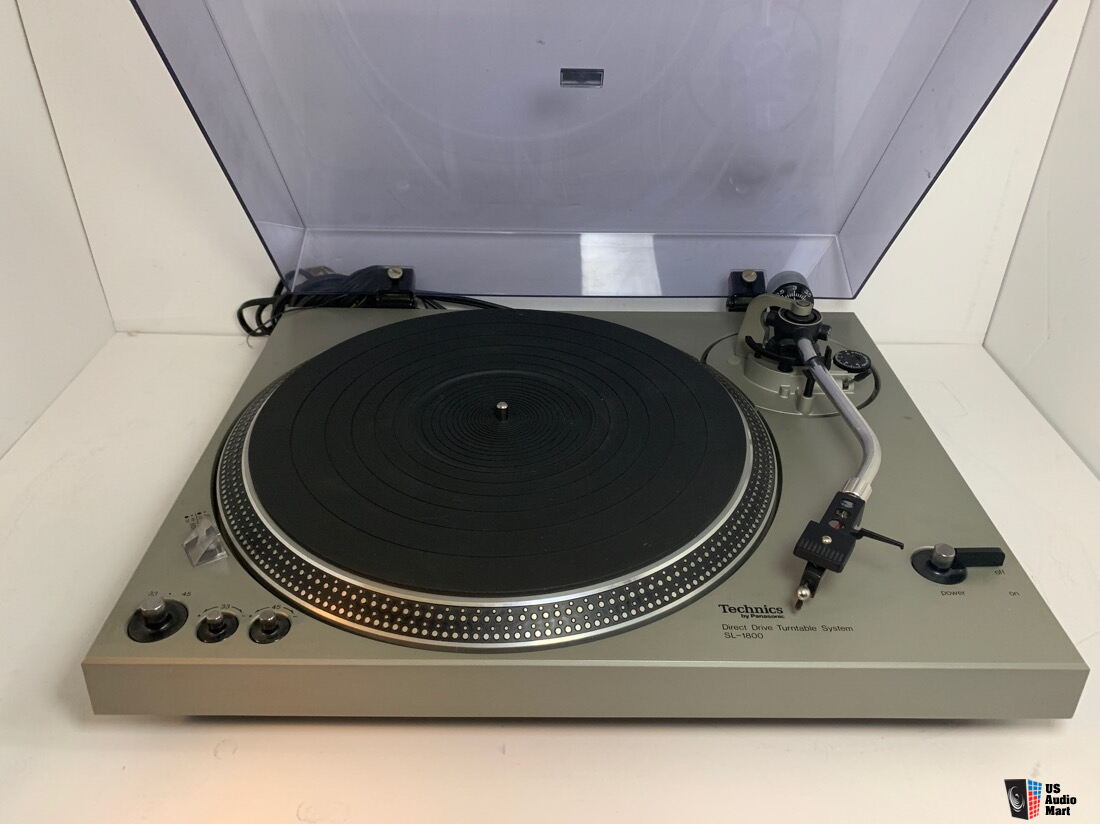 Technics SL-1800 direct drive manual vintage silver turntable with ...