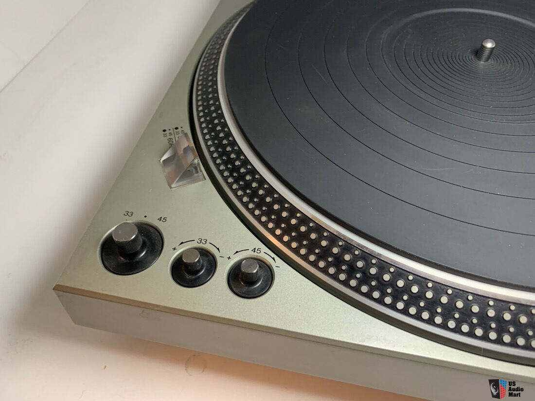 Technics SL-1800 direct drive manual vintage silver turntable with ...
