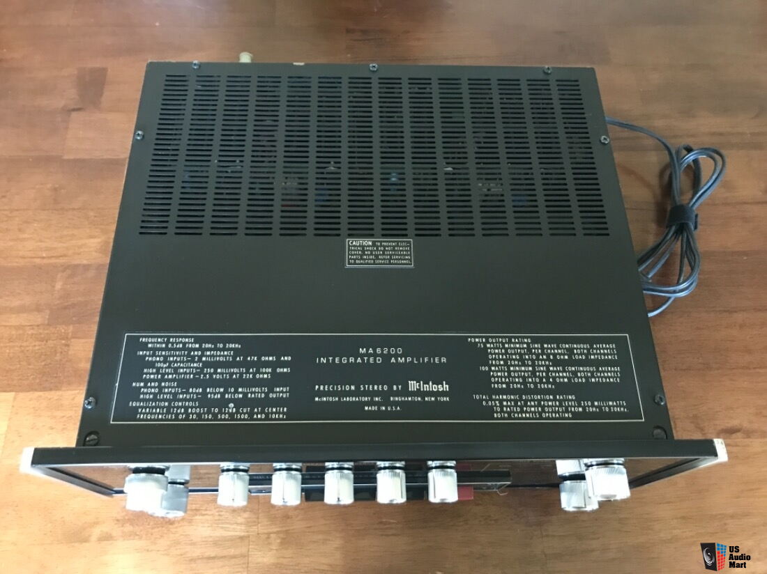 Mcintosh MA6200 integrated amplifier-complete restoration Photo ...